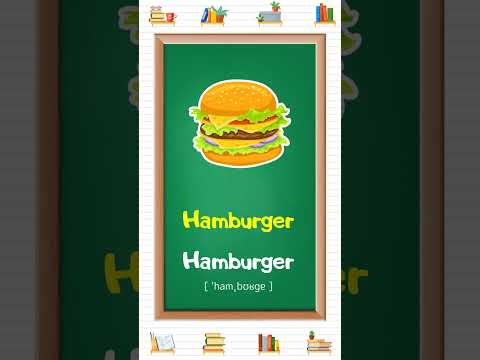 How to say HAMBURGER in German language. #shorts #german #germanlanguage #learninggerman