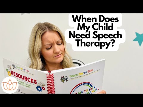When Does My Child Need Speech Therapy?
