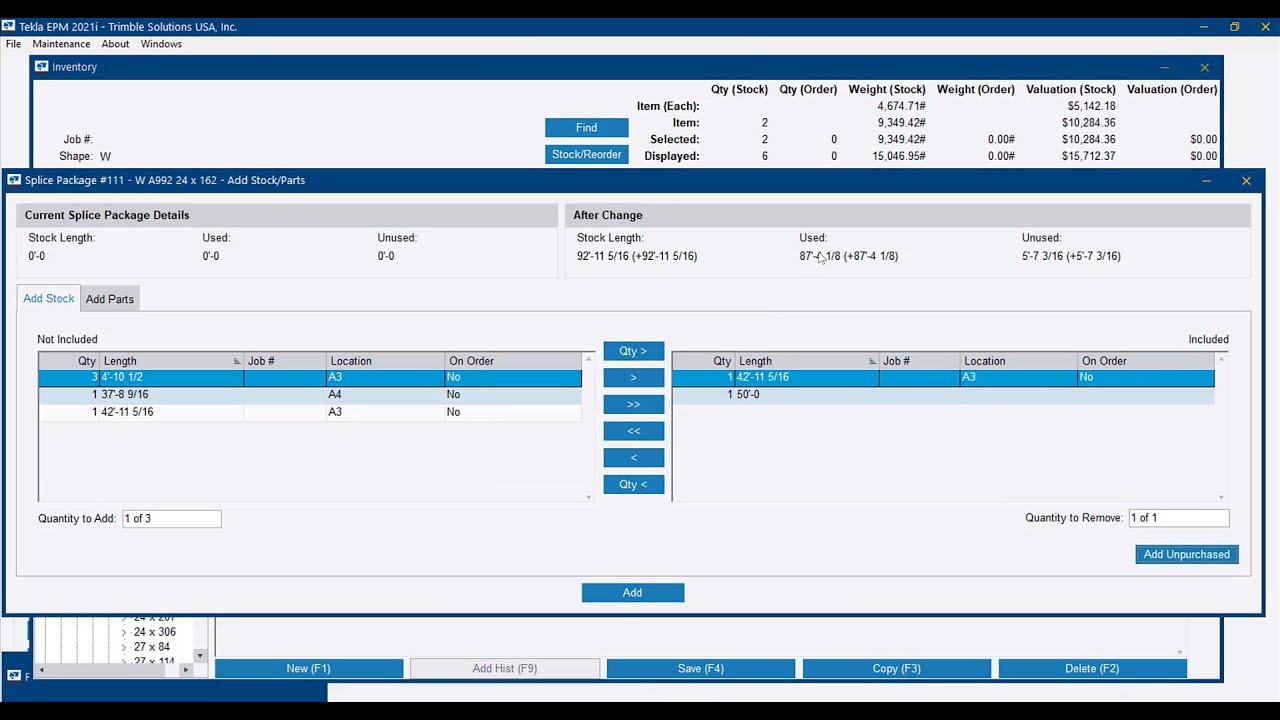 Splice Packages with Tekla EPM