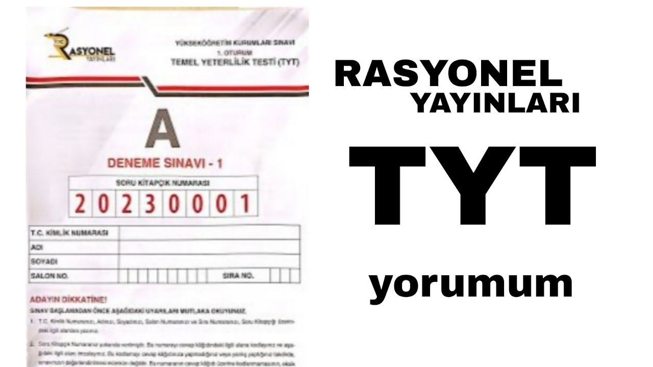 My Rational TYT Practice Test Review #yks #tyt