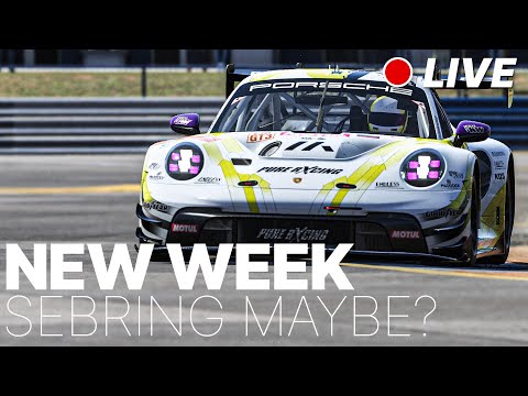 The new week is here - hoping for some Sebring Sign-Ups! | LMU Live | !qr !wheel !setups