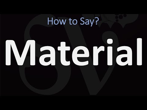 How to Pronounce Material? (CORRECTLY)