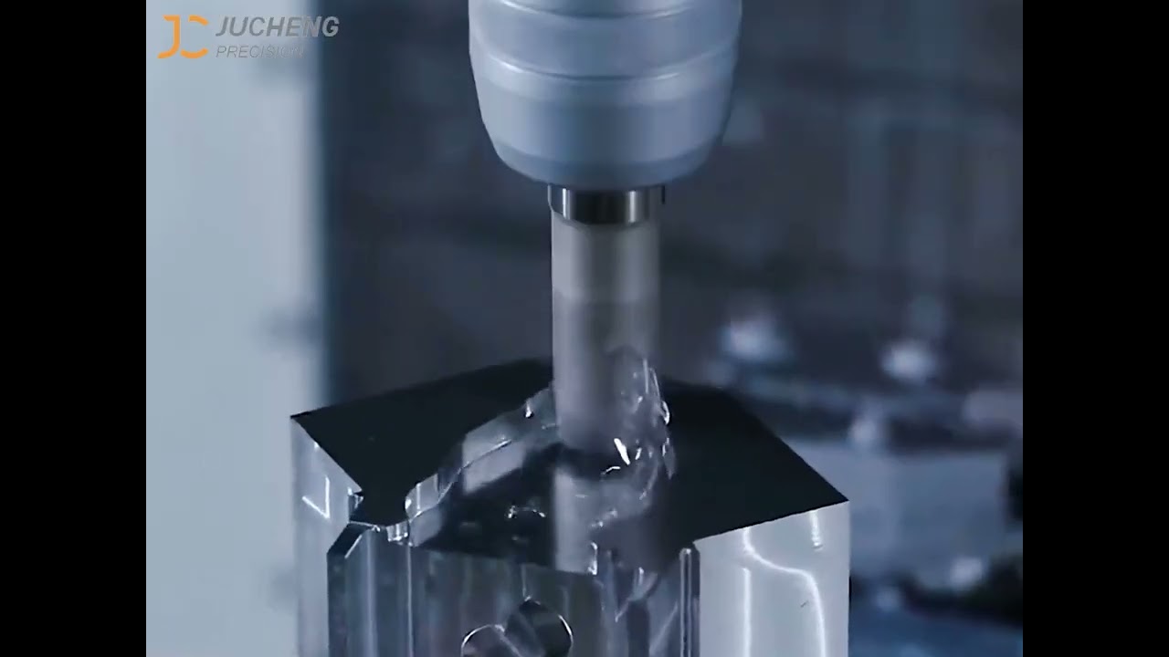 CNC machining process of automobile engine block.