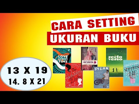 Cara membuat ukuran buku (13x19 ) (14,8x21) secara mudah dan cepat
