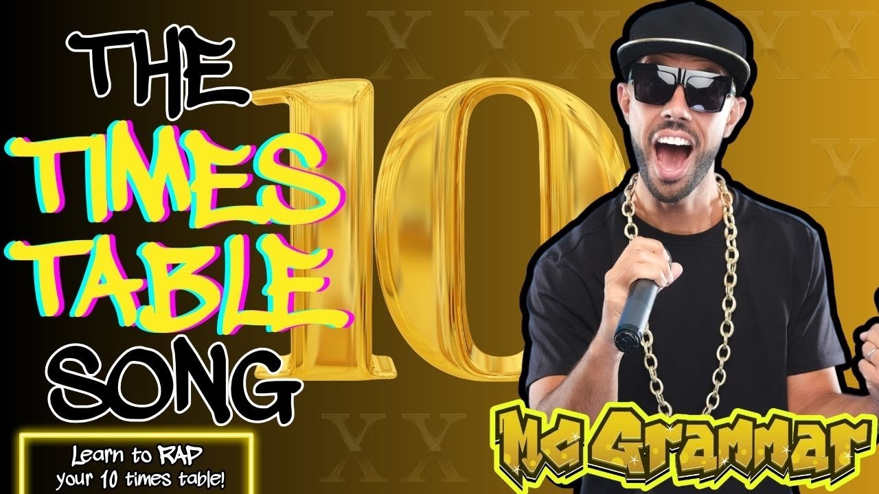Learn Your 10 Times Table in Rap!  | MC Grammar 🎤 | Educational Rap Songs for Kids 🎵