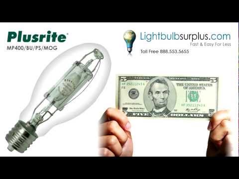 Plusrite MP400/BU/PS/MOG ED28-P 400W Metal Halide Light Bulb Coupon Code