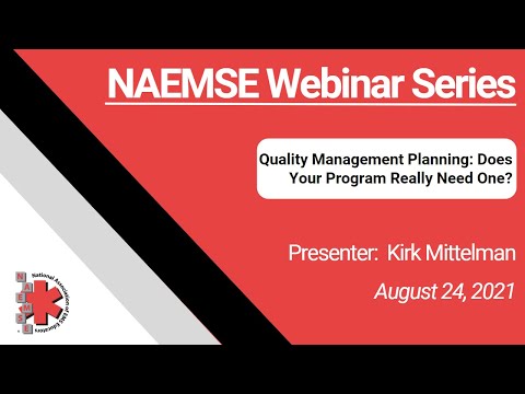 Quality Management Planning: Does Your Program Really Need One?