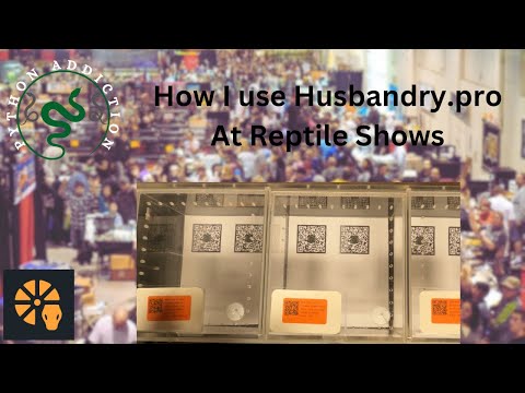 How I use Husbandry.pro at reptile shows.