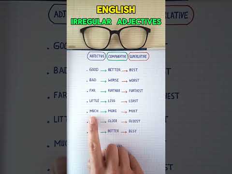 English Irregular Adjectives #learnenglish #shorts