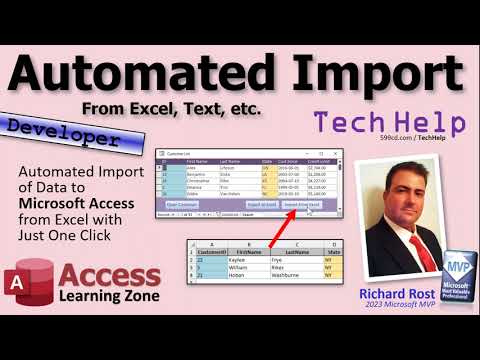 Automated Import of Data to Microsoft Access from Excel with Just One Click
