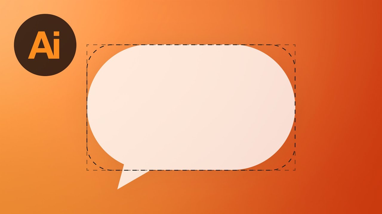 Learn How To Draw an Adjustable Speech Bubble in Adobe Illustrator | Dansky