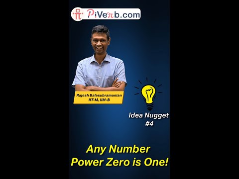 Why any number power zero is one? | PiVerb.com| Math Concepts |NMTC | AMC 8