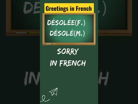 How to say sorry in French #shorts #ytshorts #french