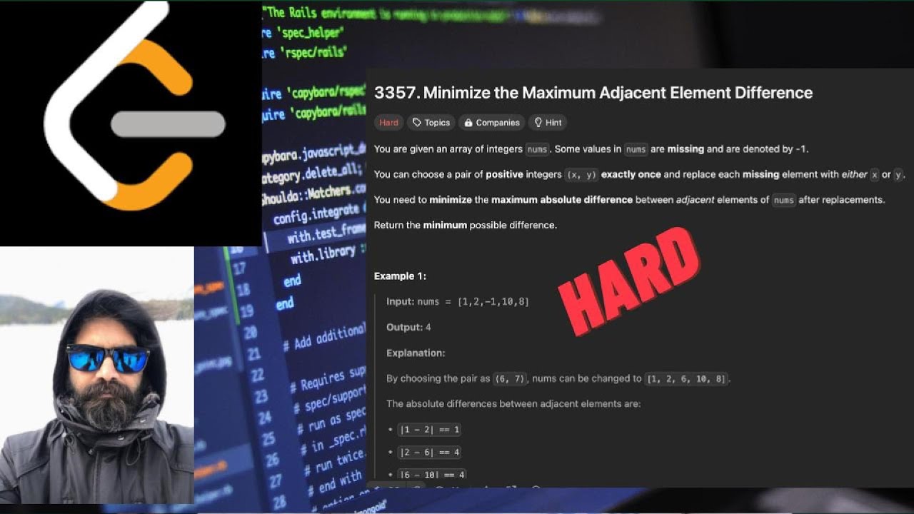 Minimize the Maximum Adjacent Element Difference - Leetcode