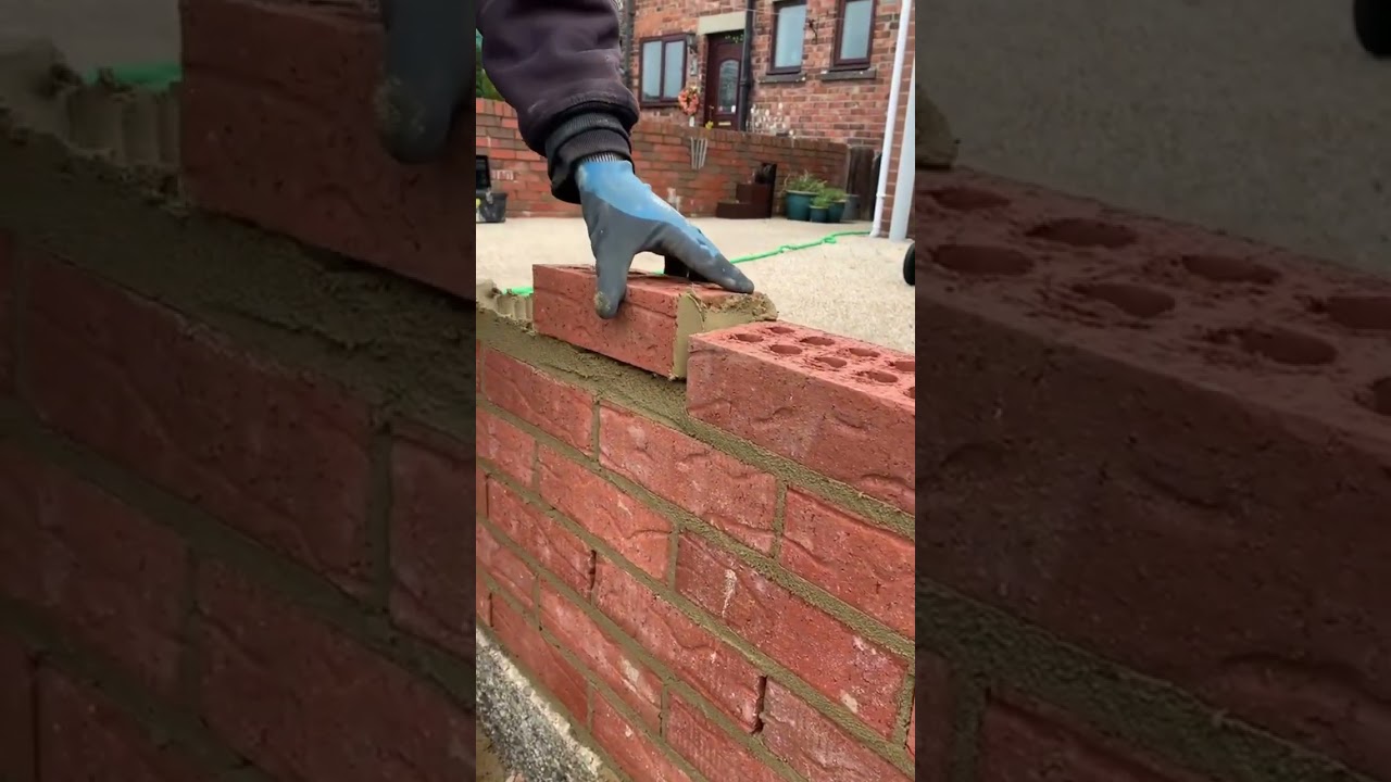 Little garden wall rebuild🧱🚧#fyp #foryou #brick #satisfying #asmr #shorts #viral