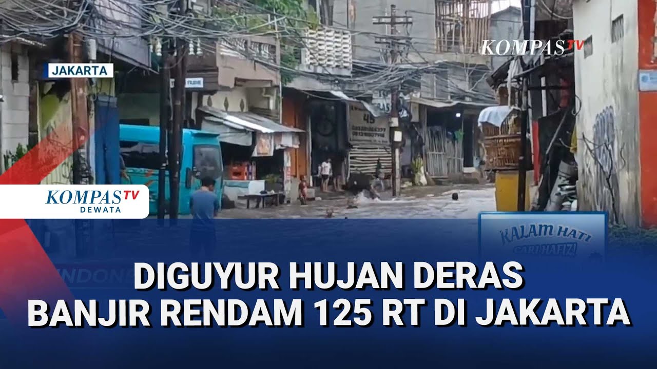 Banjir Rendam 125 RT di Jakarta