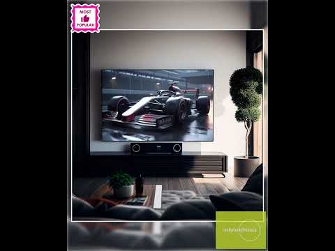 Samsung FRAME TV Art Formula 1 Race Car Scene | F1 Racing 4K Digital Art Gift for Racing Fans | M...