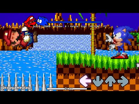 FNF Dorkly Mario vs Dorkly Sonic - Sonuva B* (Funkin' for Hire)