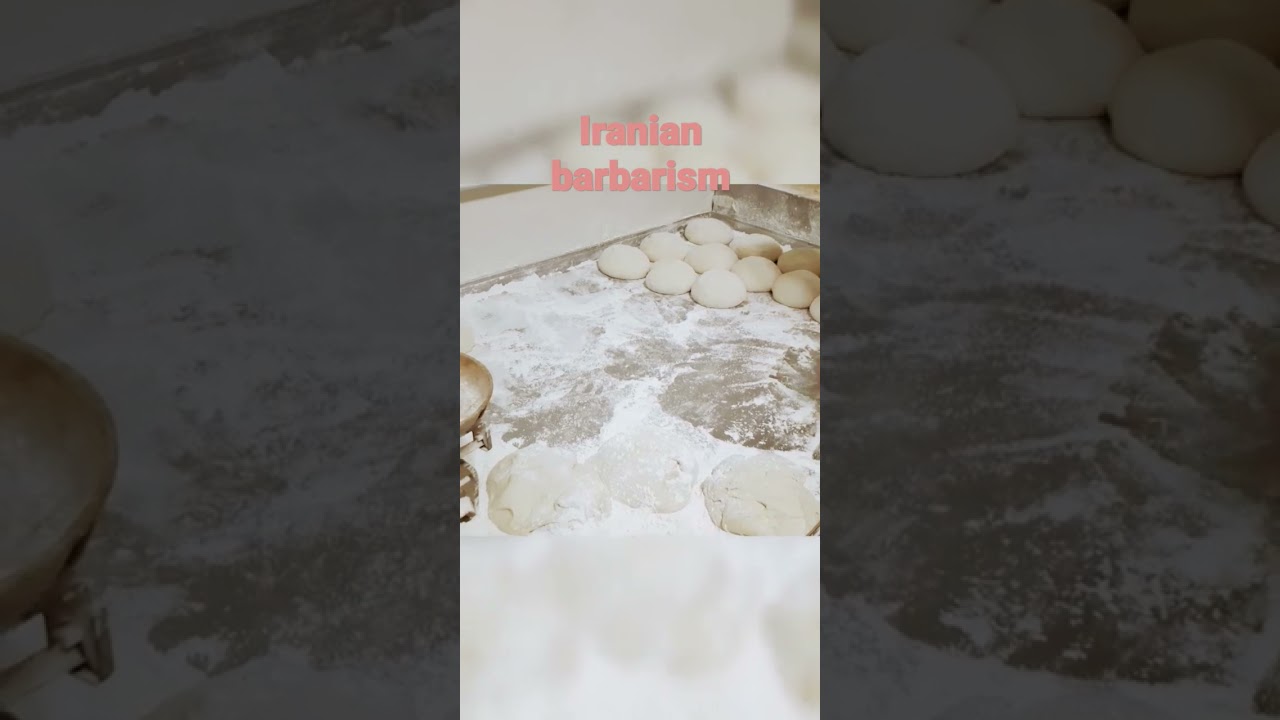 Preparing the chins of Berber bread for baking bread #bakery #iranianbread  #food #yufkabread