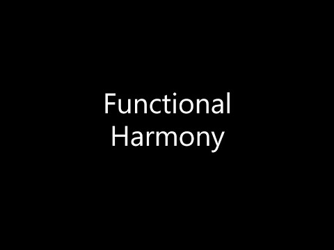 Functional Harmony