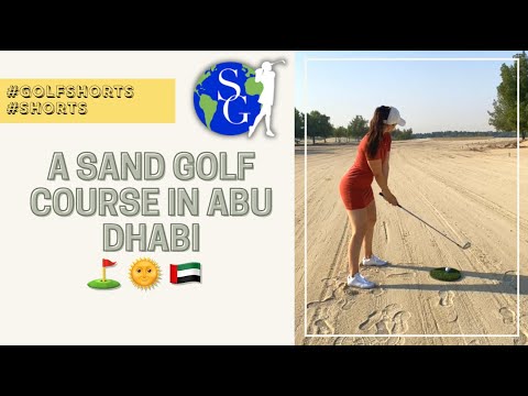 I’ve officially played the most sustainable golf course! In the UAE 🇦🇪 #golfshorts #shorts