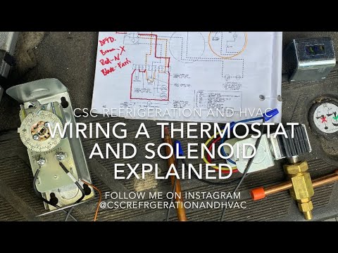 Wiring a Thermostat and Solenoid explained