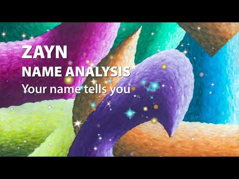 ZAYN Name Analysis / Your name tells you
