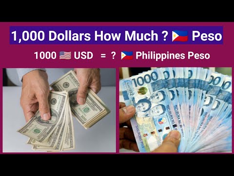 1000 US Dollar How Much philippines Peso | Dollar Rate Today in Philippines | 500 Dollars in Peso