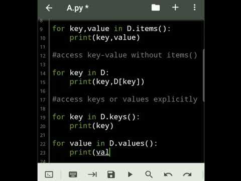 #Iterate over a #dictionary in #multiple ways using #for #loop in #Python