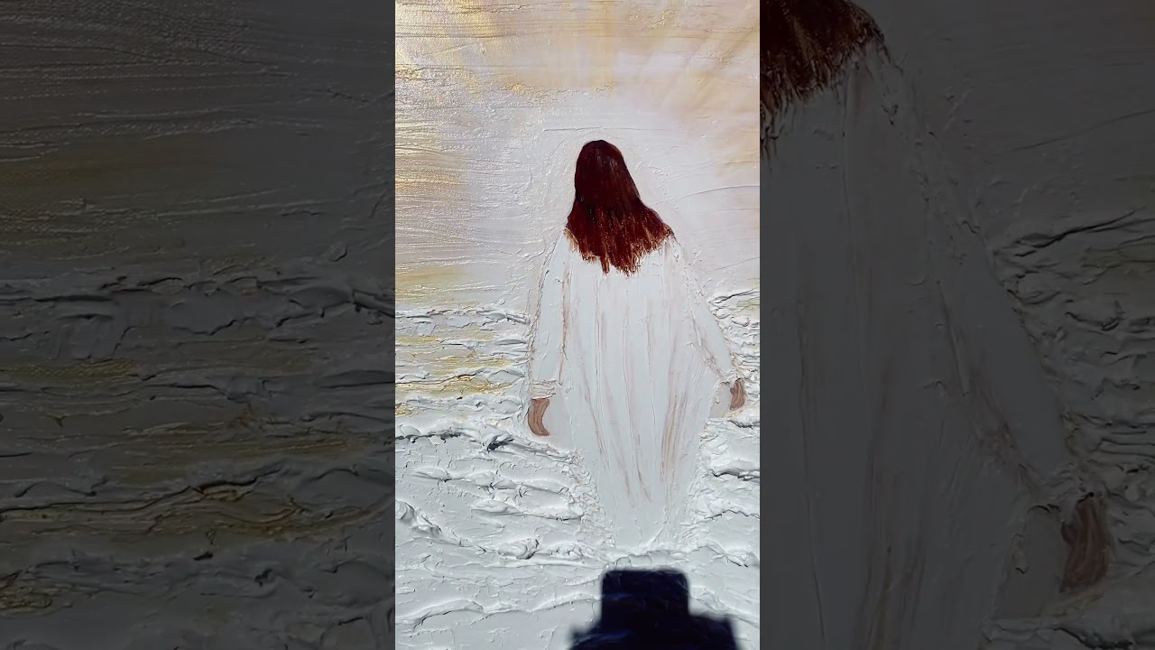 Jesus painting in 24x36 canvas #art #painting #artist #jesus #acrylicpainting #artwork #artistlife