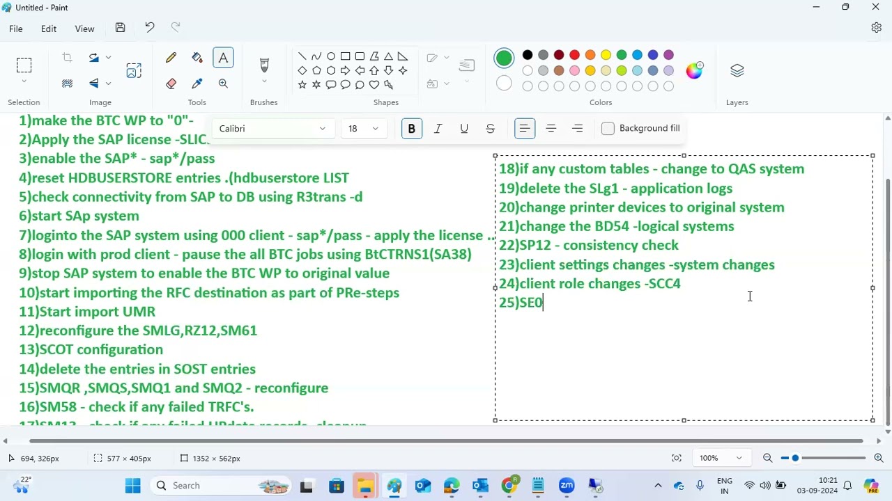 DB REFRESH - POST STEPS
