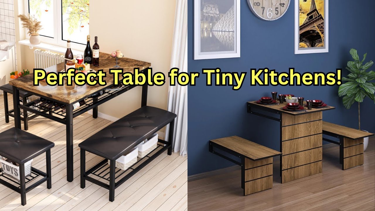 Top 5 Space Saving Kitchen Tables with Bench & Chair Sets