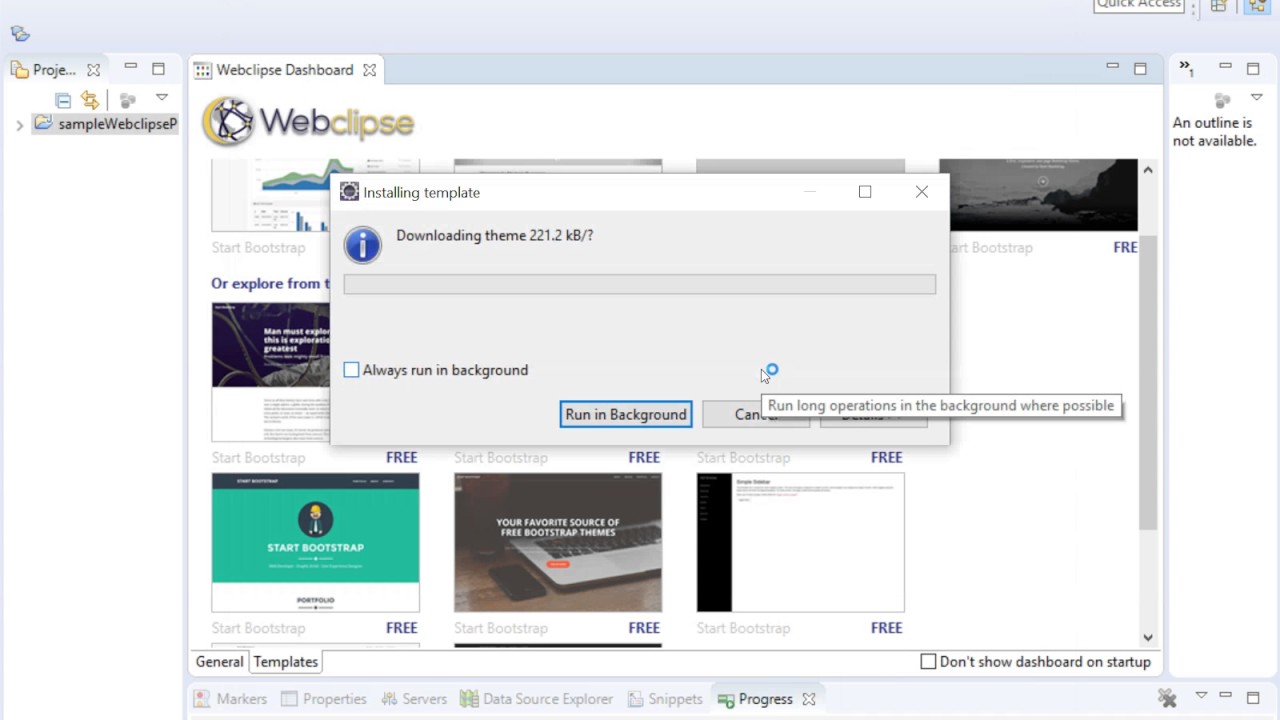 IPGRAY: how to create webclipse project in eclipse IDE