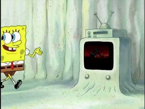 SpongeBob and Patrick watches tv