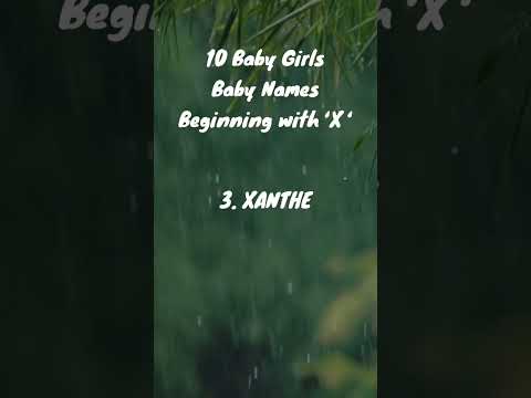'X’ Letter Baby GIRL Names for 2023 #babynameideas #babynames2023