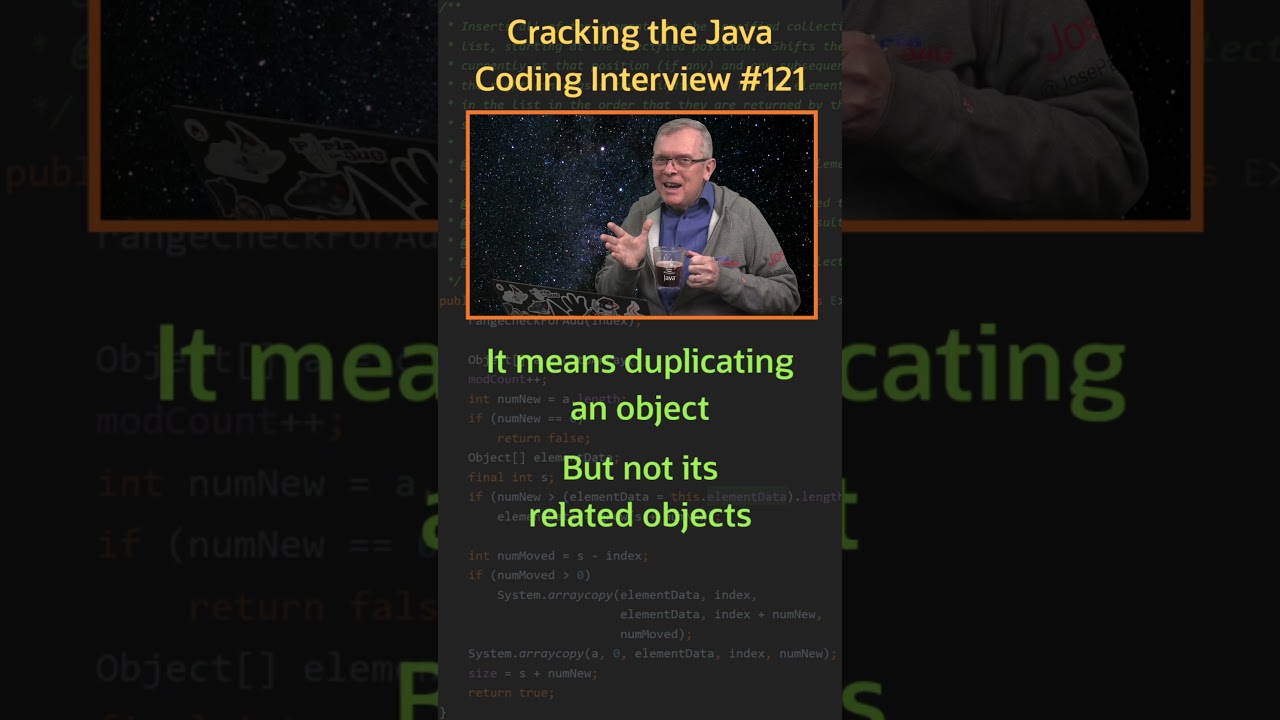 What does shallow copy mean? - Cracking the Java Coding Interview
