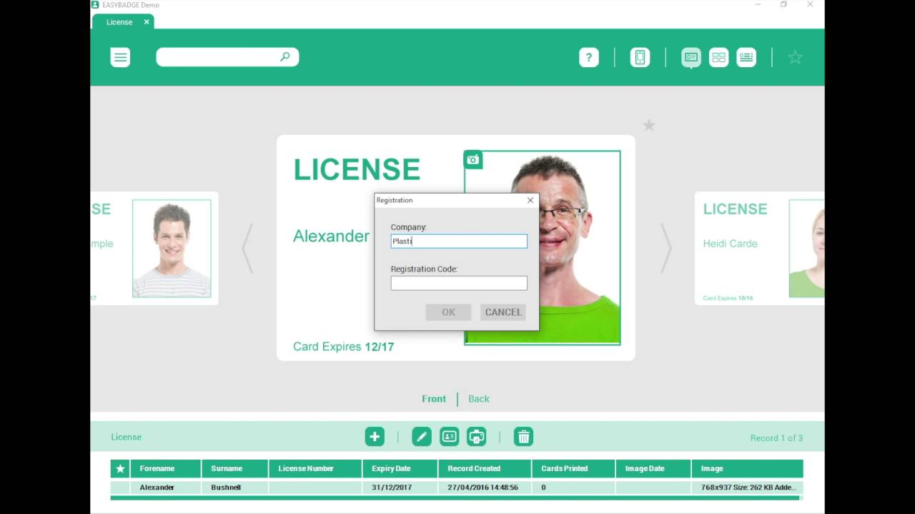 EasyBadge - Registering Your Software Licence