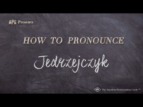 How to Pronounce Jedrzejczyk (Real Life Examples!)