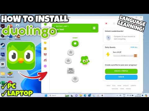 How to Install DUOLINGO App on Your PC or Laptop - Easy Tutorial (2025)