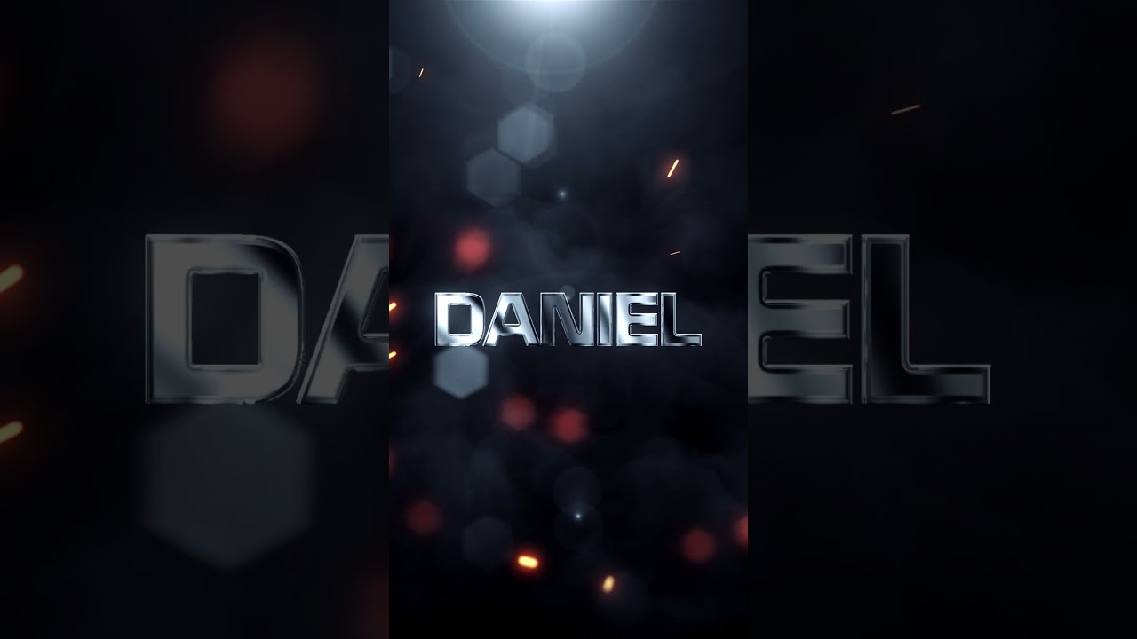 🔥DANIEL🔥 Download Fire Logo Animation 1 #logoanimation