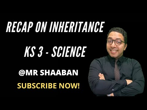 KS3 - RECAP ON INHERITANCE AND VARIATION