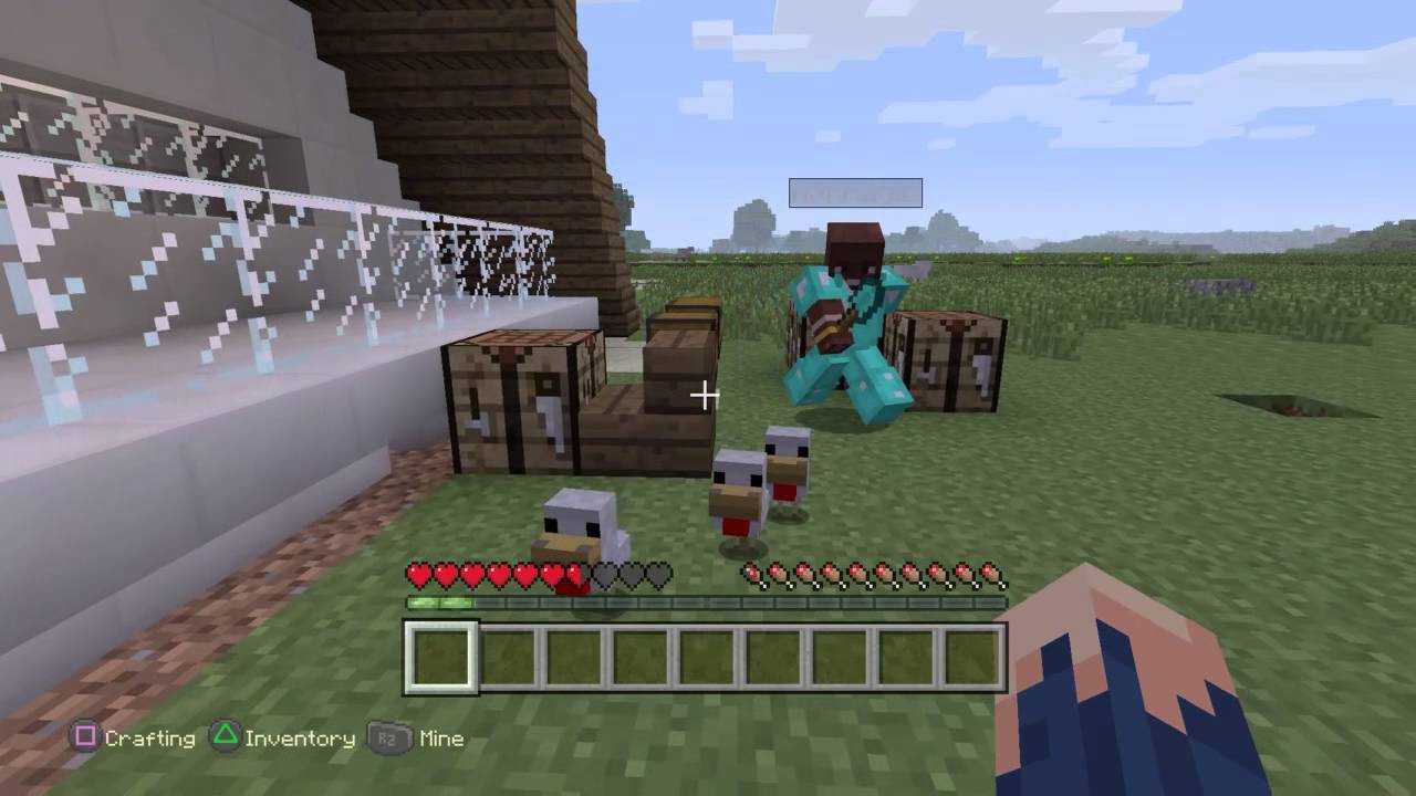 Minecraft- 4 CHICKENS 1 EGG - WTF!!! (PS4 Edition)
