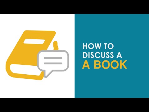 How to Discuss a Book or Write an Essay about It