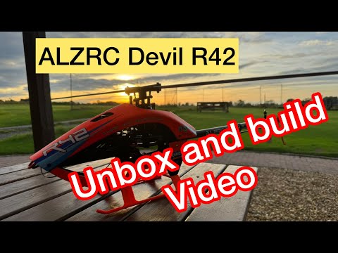 ALZRC Devil R42 RC Helicopter/ Quick open box and build review Part 1