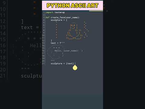 Python ASCII art | ascii art #python #programming #trending #shorts