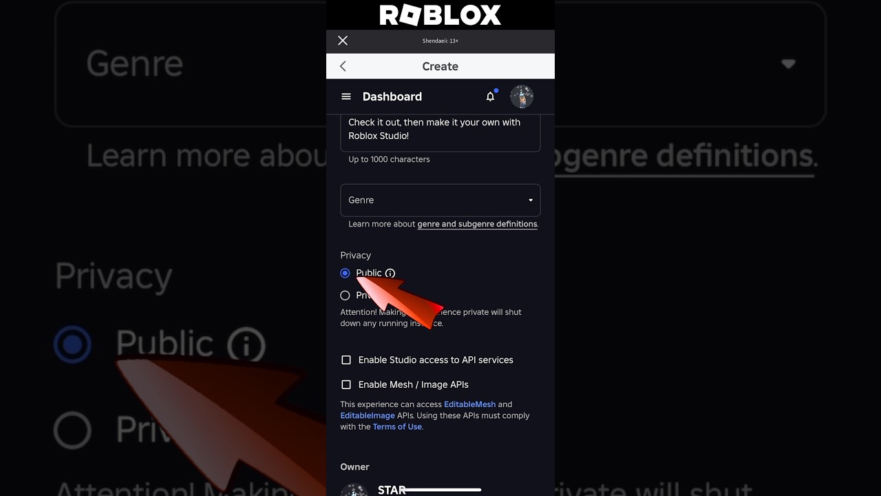 Roblox: (In-App) Set Your Experience to Public on Mobile (2025) | How To