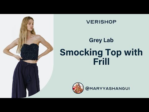 Grey Lab Smocking Top with Frill Review