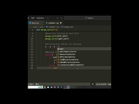 Merge Sort in Python: Quick Guide – Shorts