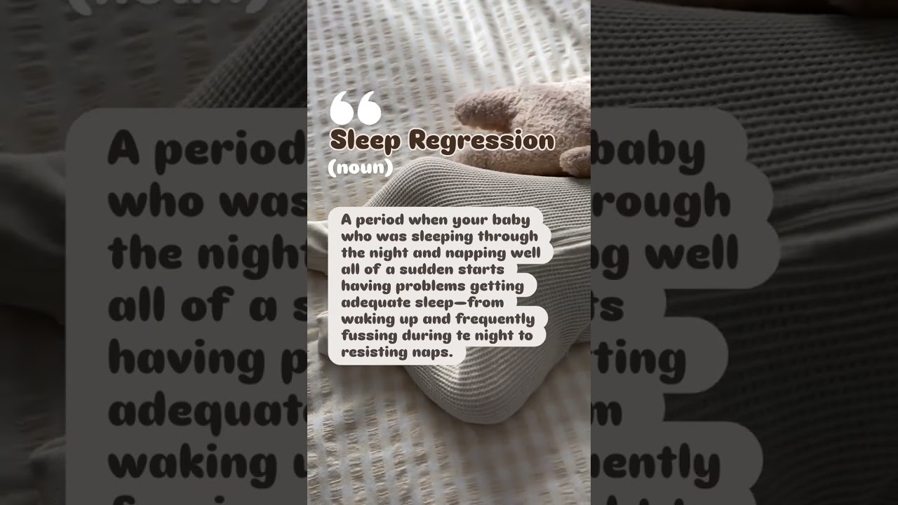 ✨ Baby sleep regressions = brain development in action! ✨ #babysleep