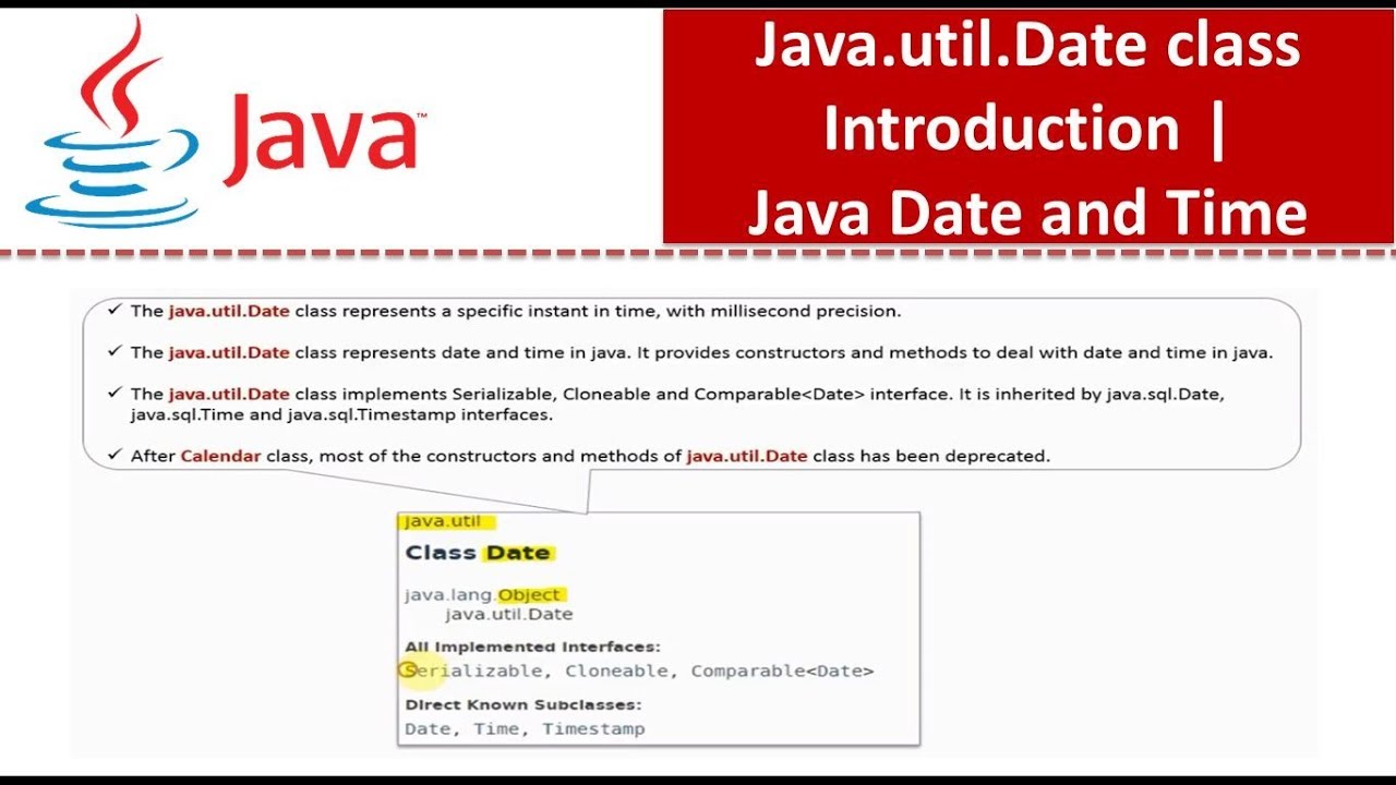 Java.util.Date Introduction | Java Date and Time | Date and Time in java